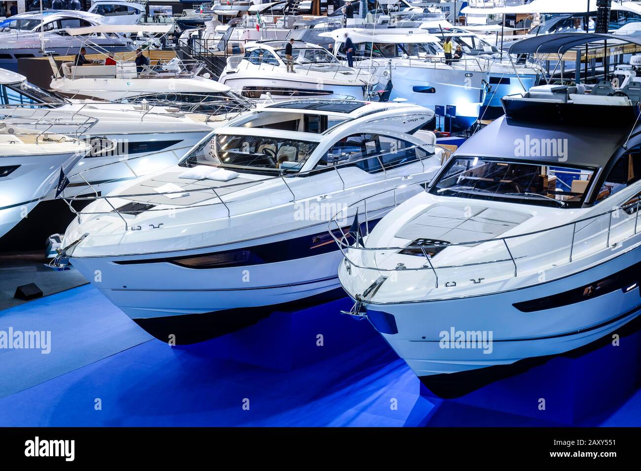 Luxury yachts, fair boot Duesseldorf, Duesseldorf, North Rhine ...
