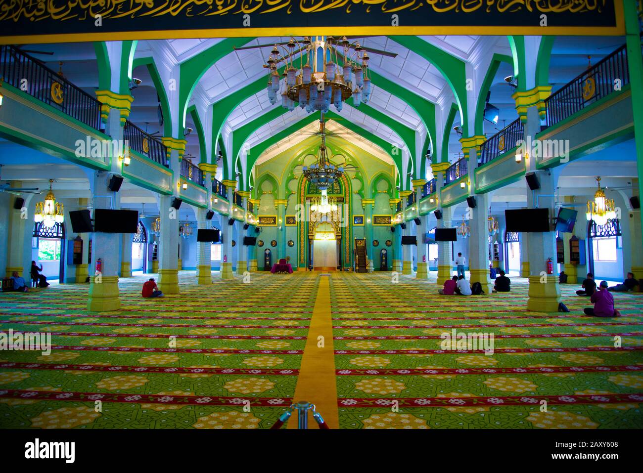 Singapore City, Singapore - April 14, 2019: Interior of the Sultan ...