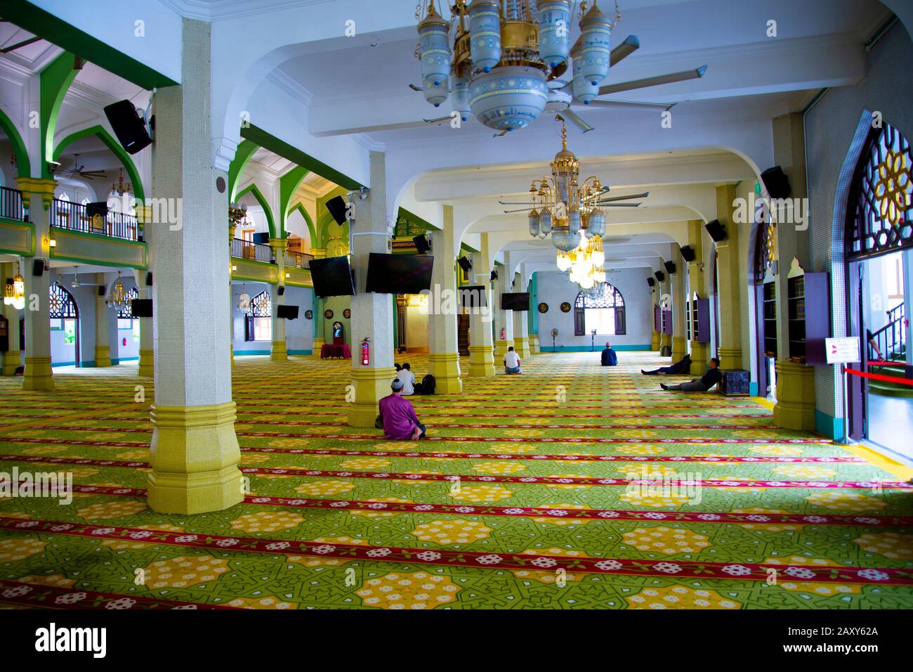 Singapore City, Singapore - April 14, 2019: Interior of the Sultan ...