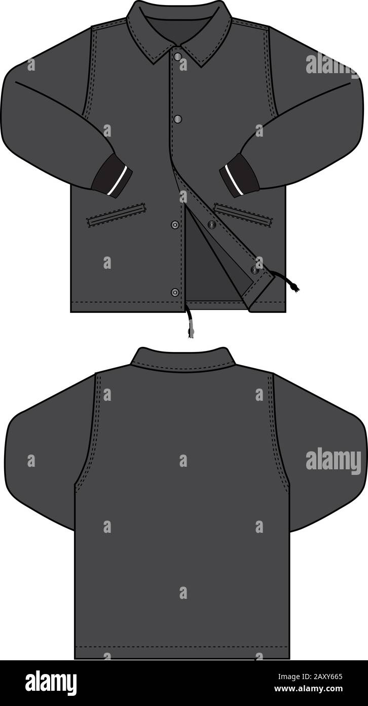 Windbreaker jacket drawing Stock Vector Images - Alamy