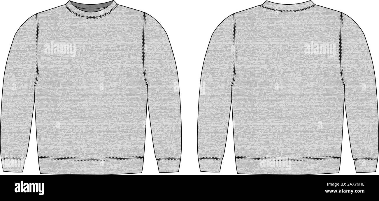 Vector template illustration of sweat shirt Stock Vector Image & Art ...