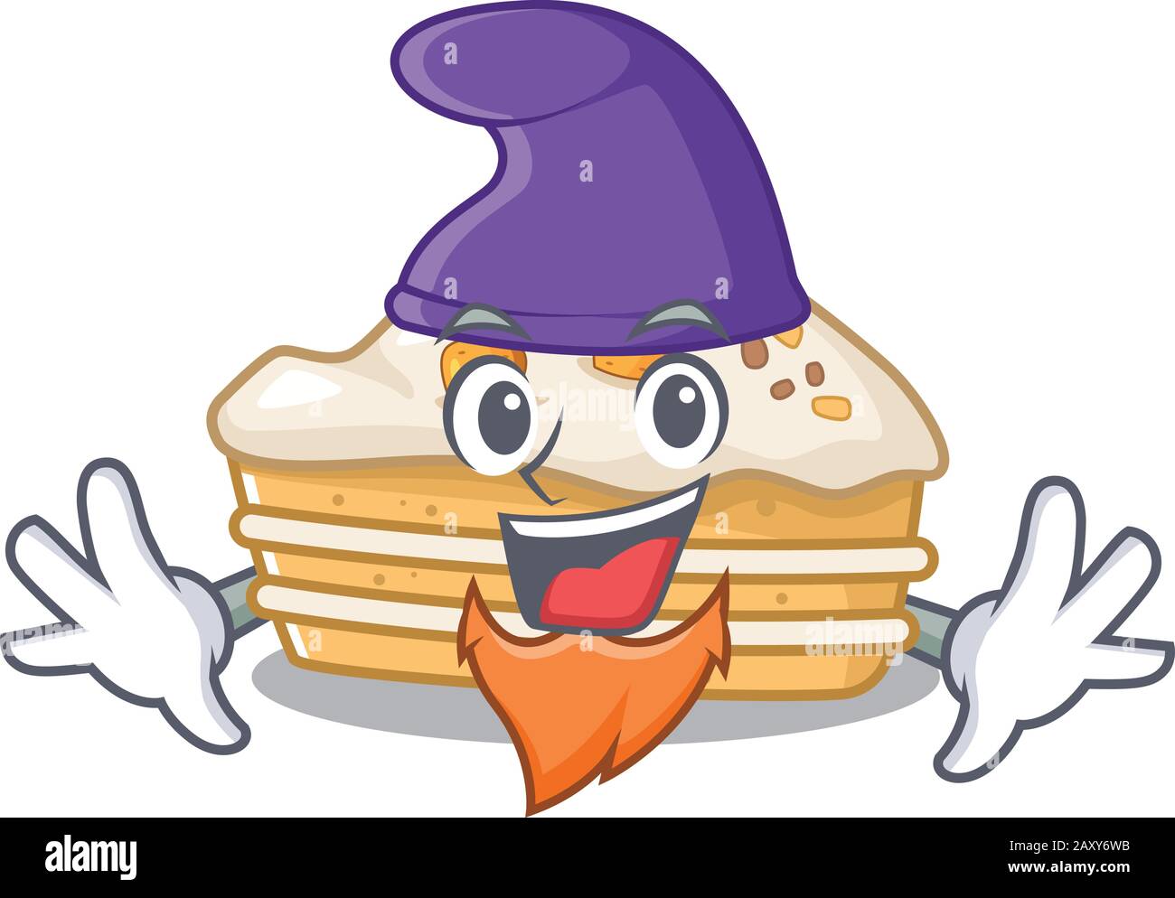 cartoon mascot of funny carrot cake dressed as an Elf Stock Vector ...