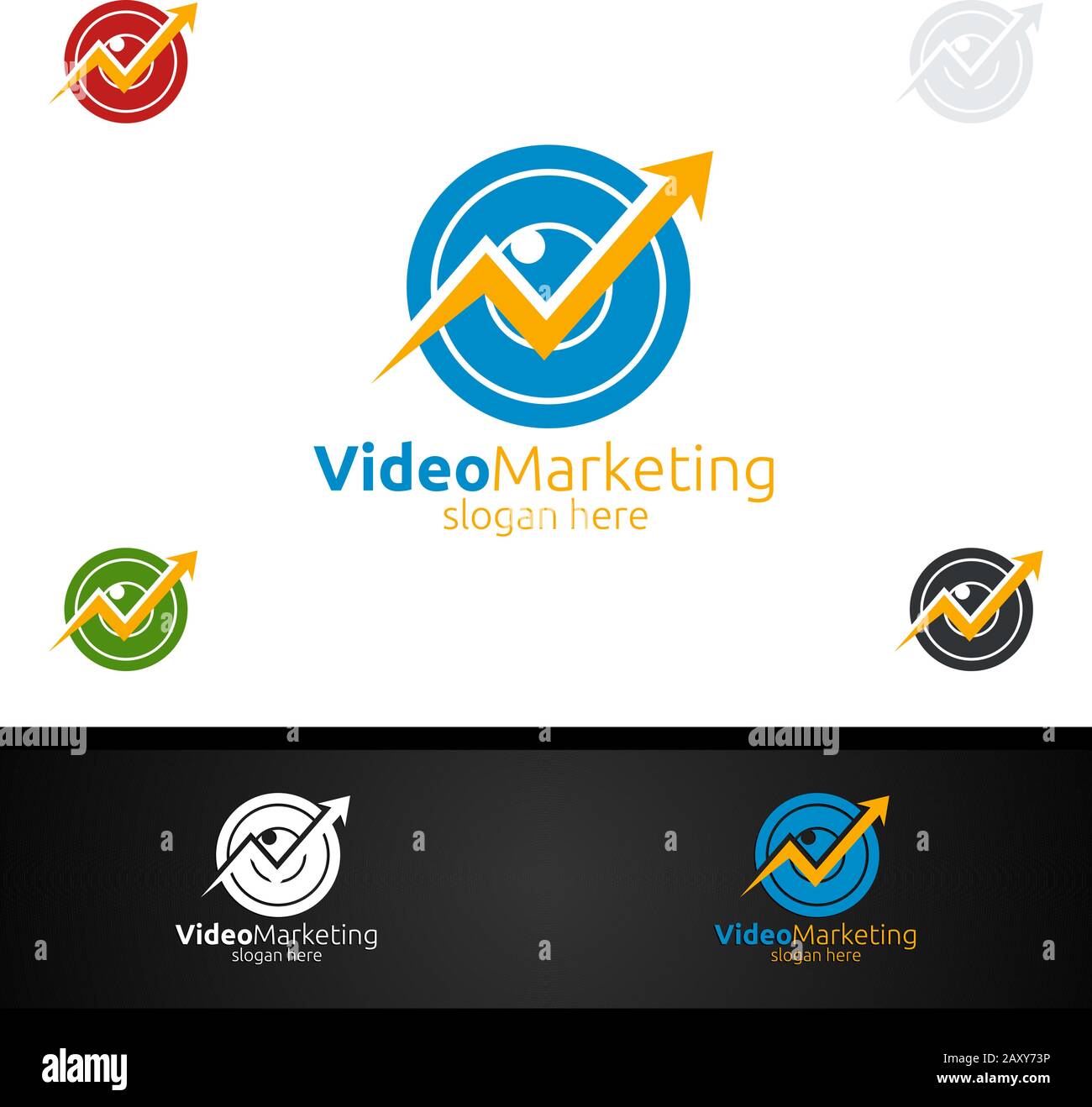 Video promotion logo Stock Vector Images - Alamy