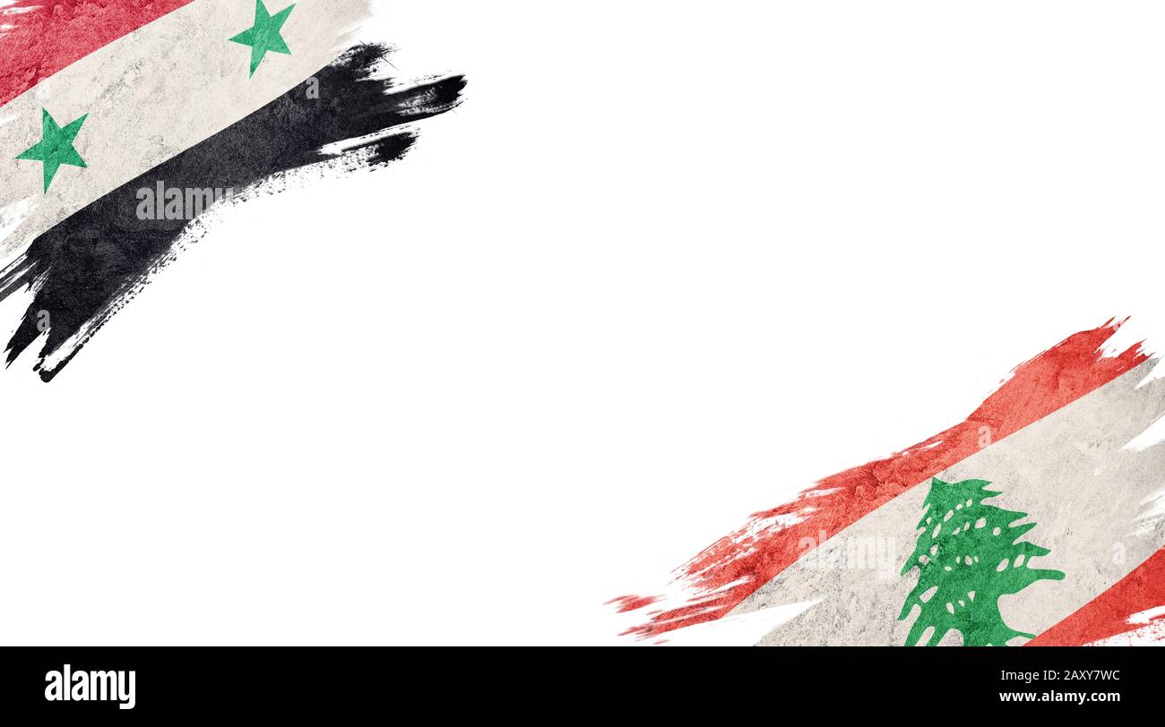 Syria lebanon flag Cut Out Stock Images & Pictures - Alamy