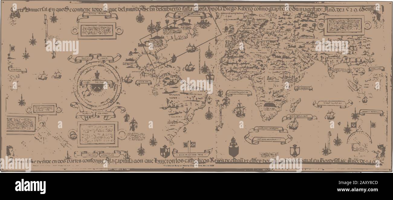 Early world map vector illustration Stock Vector Image & Art - Alamy