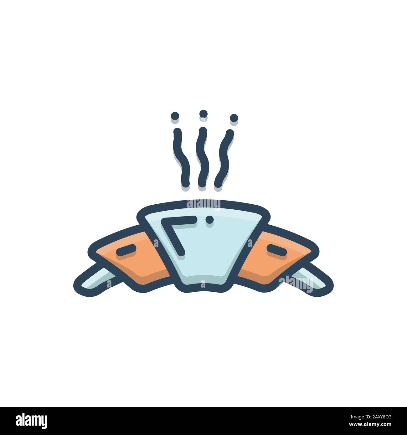 Croissant logo Cut Out Stock Images & Pictures - Alamy