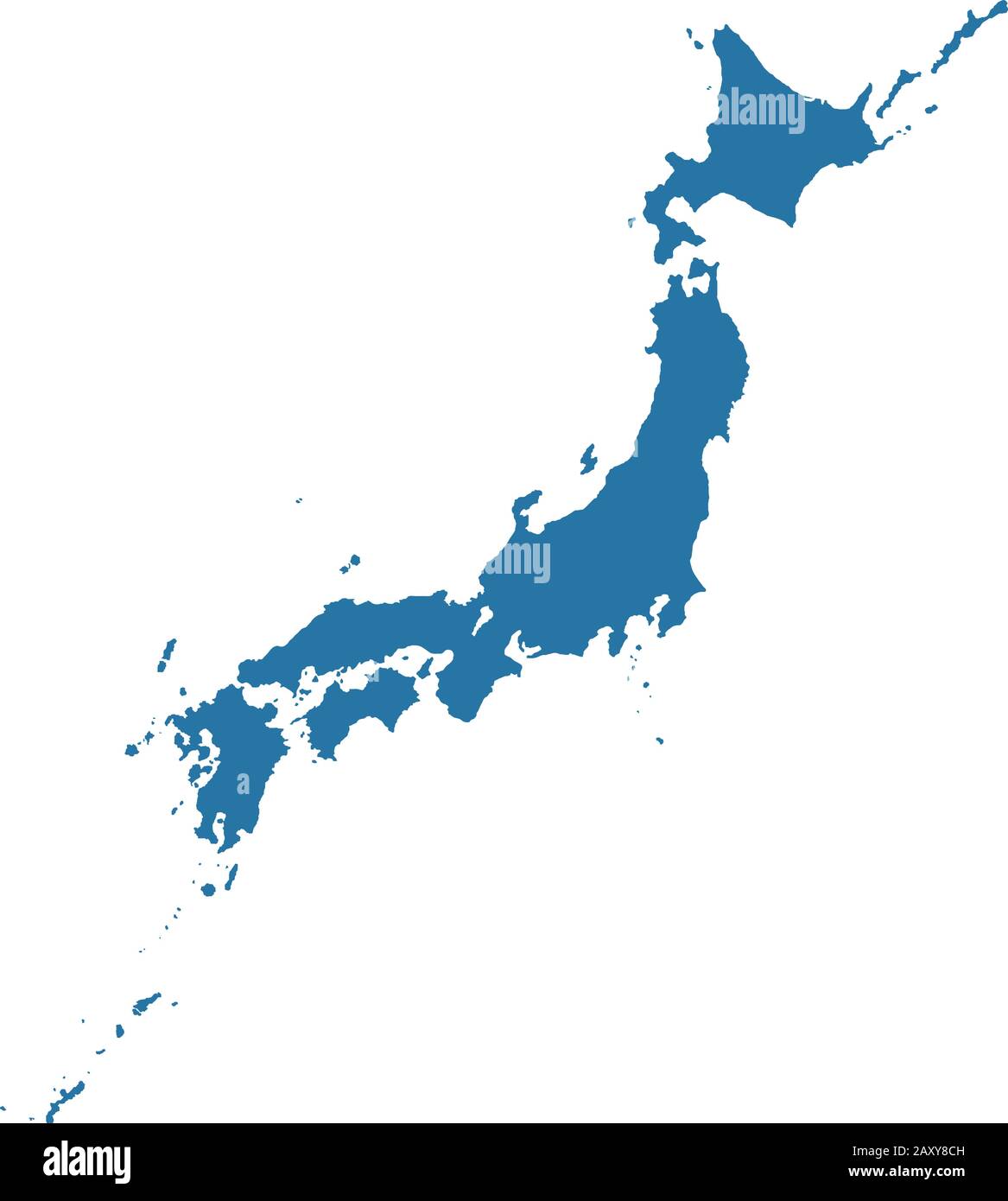 Japan map vector illustration Stock Vector Image & Art - Alamy