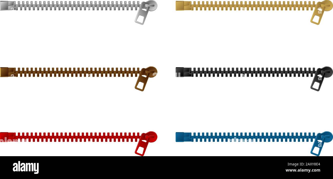 Zipper (fastener) vector illustration Stock Vector Image & Art - Alamy