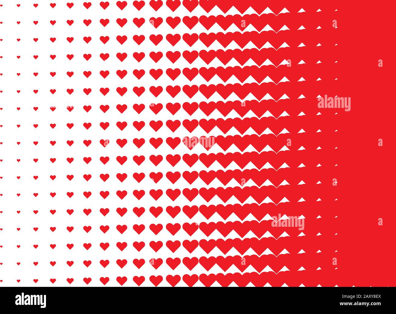Valentine's Day background with simple heart shaped filter Stock Vector ...