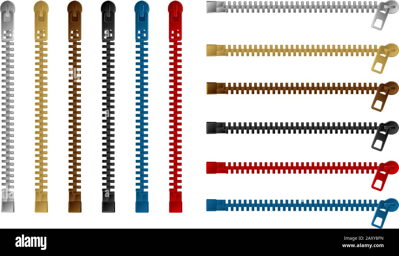 Unzip vector vectors hi-res stock photography and images - Alamy