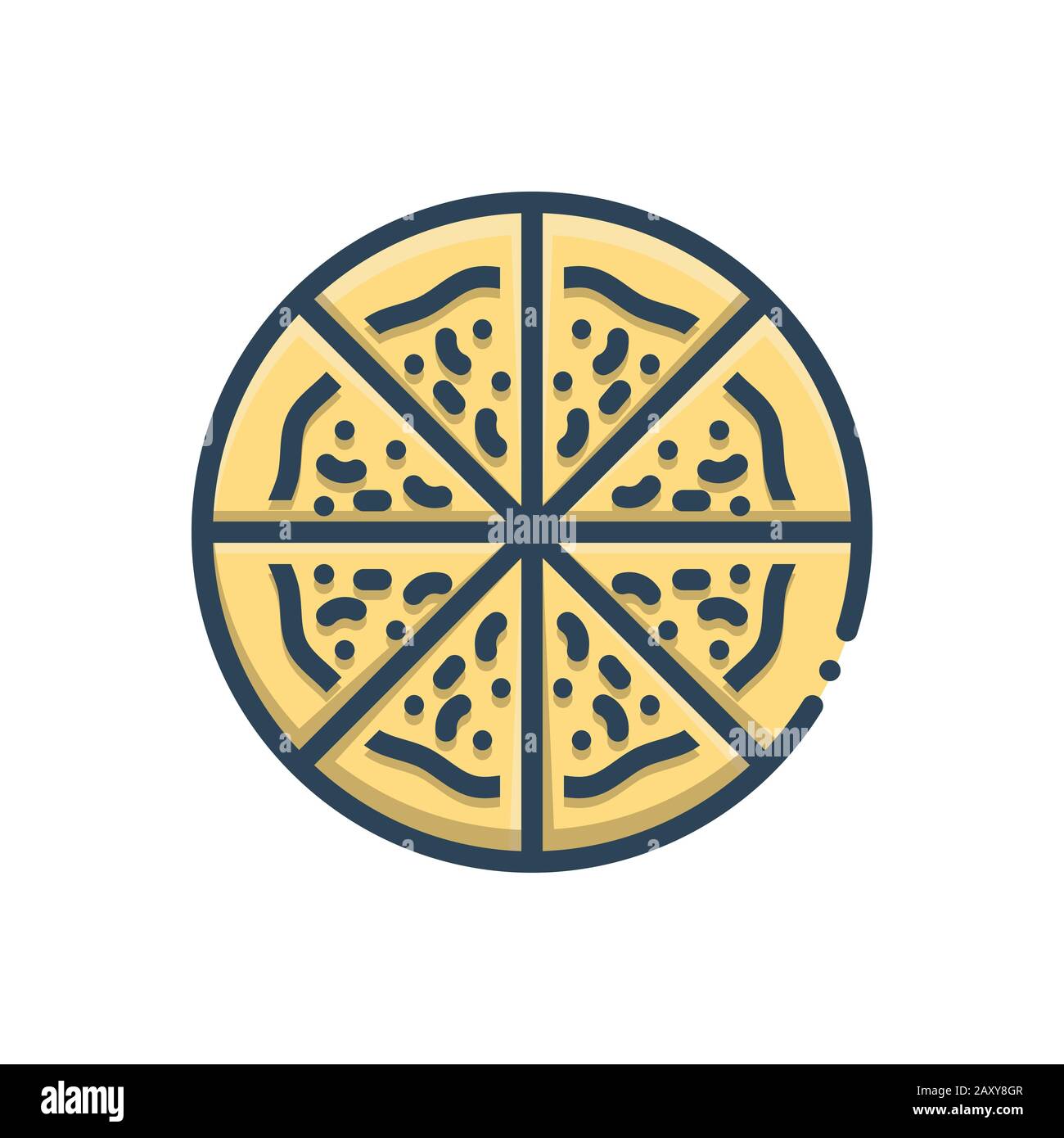 Pizza slice vector logo Stock Vector Images - Alamy
