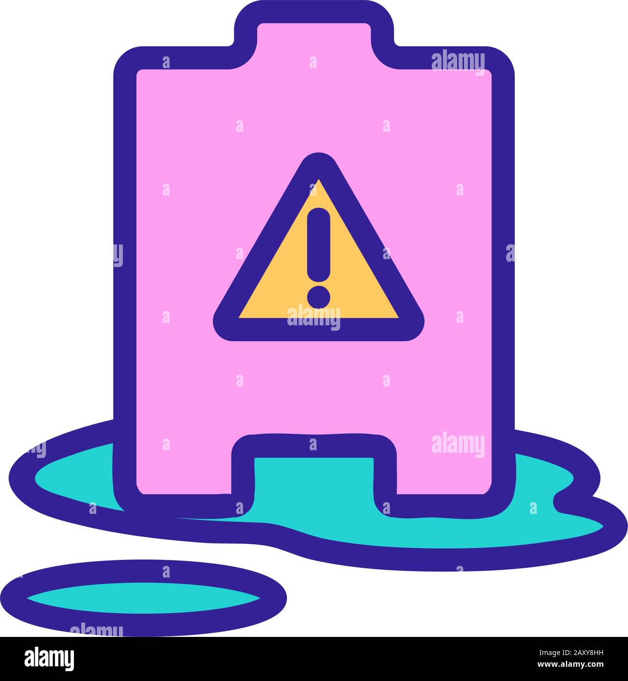 Wet cleaning icon vector. Isolated contour symbol illustration Stock ...