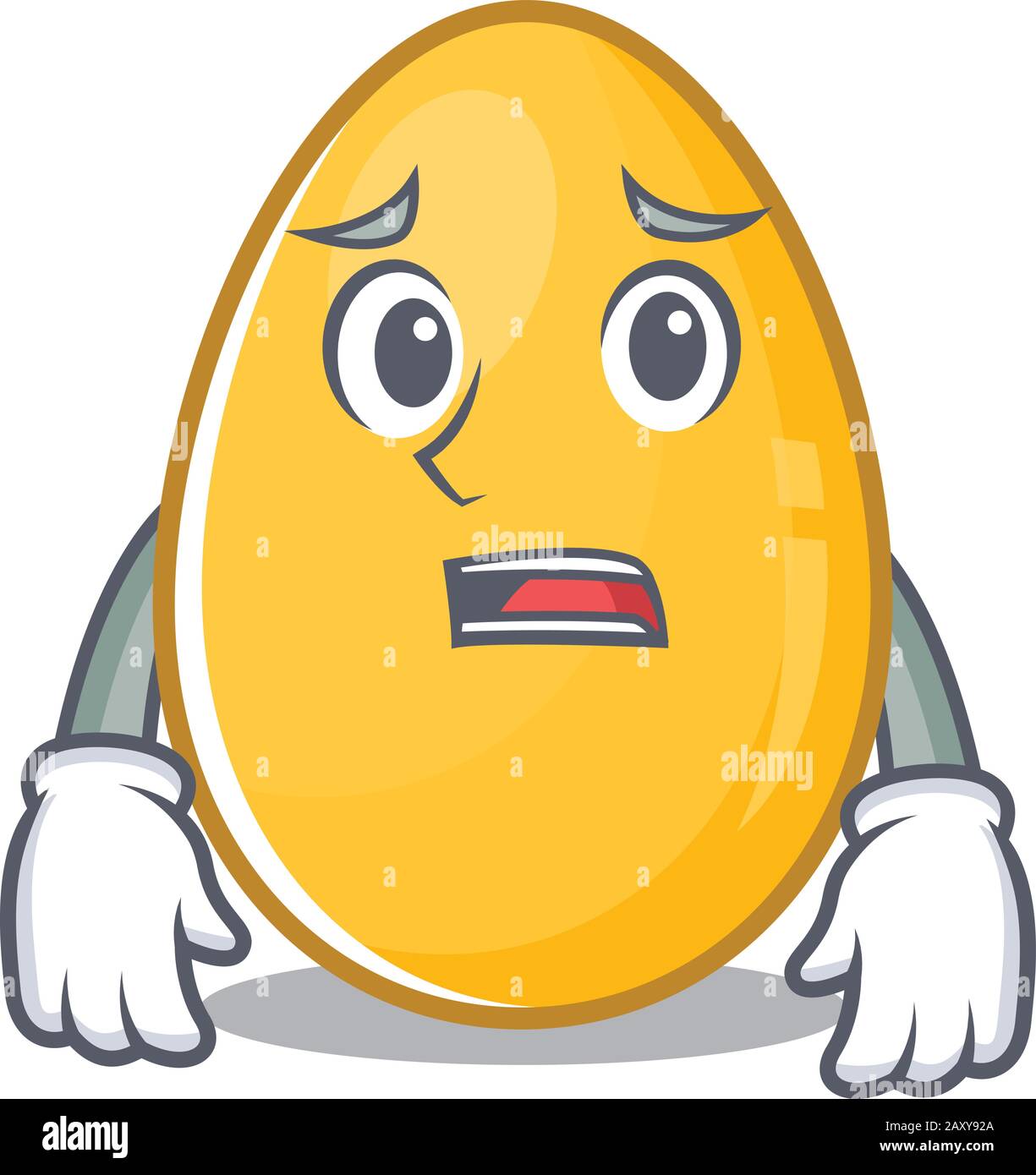 A picture of golden egg having an afraid face Stock Vector Image & Art ...