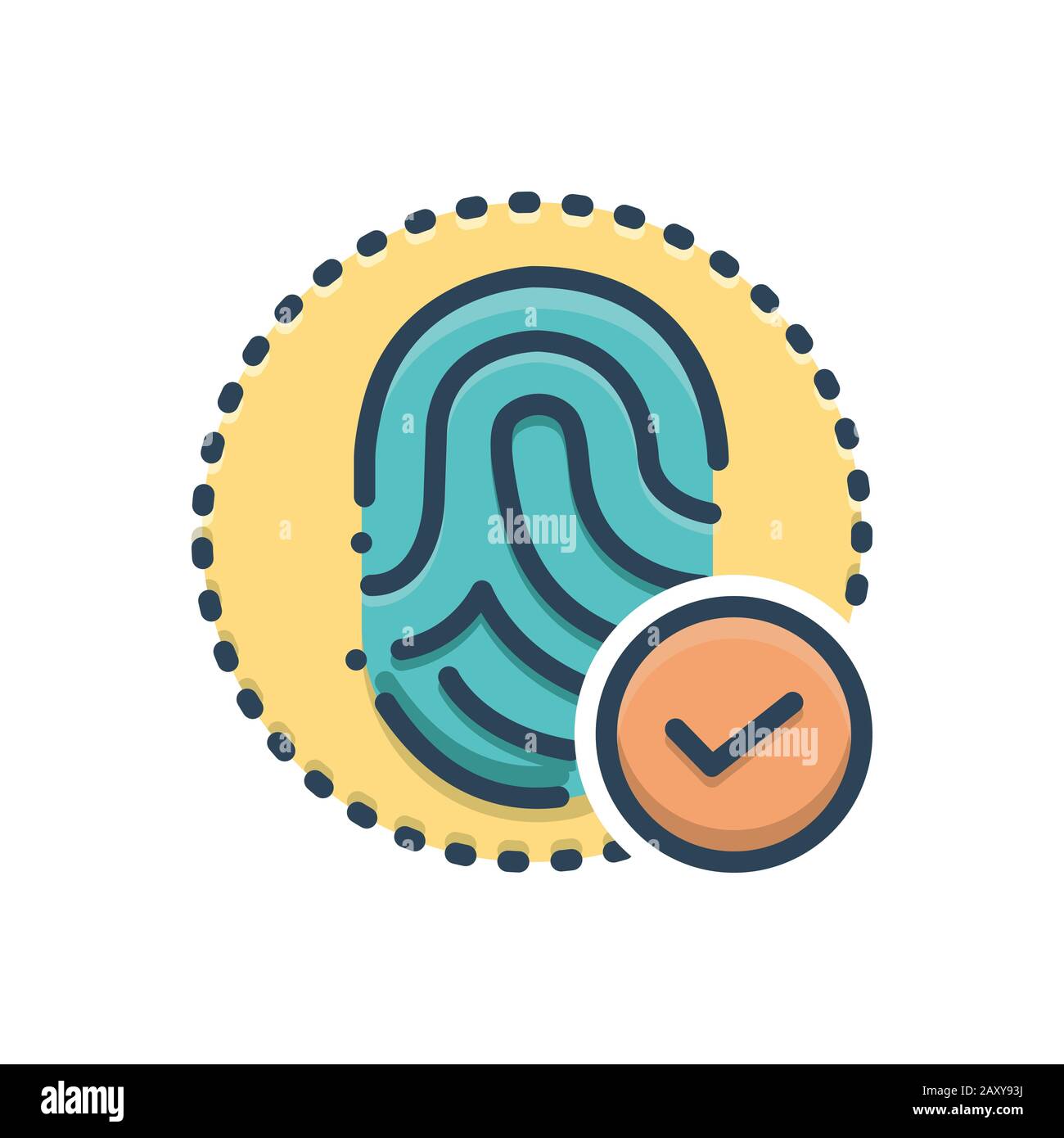 Fingerprint Identity Stock Vector Images - Alamy