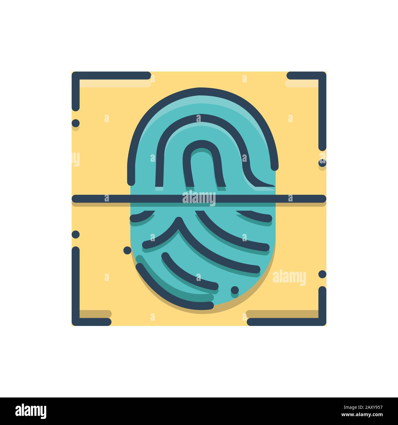 Illustration for Fingerprint scanner Stock Vector Image & Art - Alamy