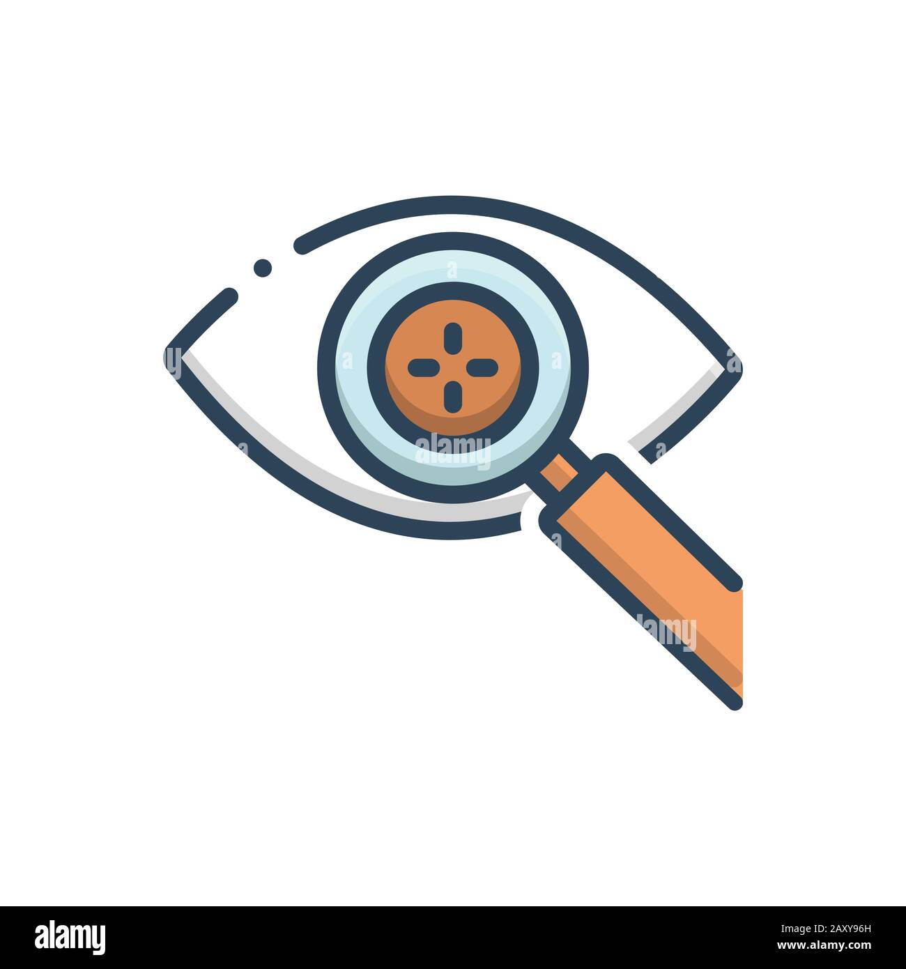 Illustration for Eye detect Stock Vector Image & Art - Alamy