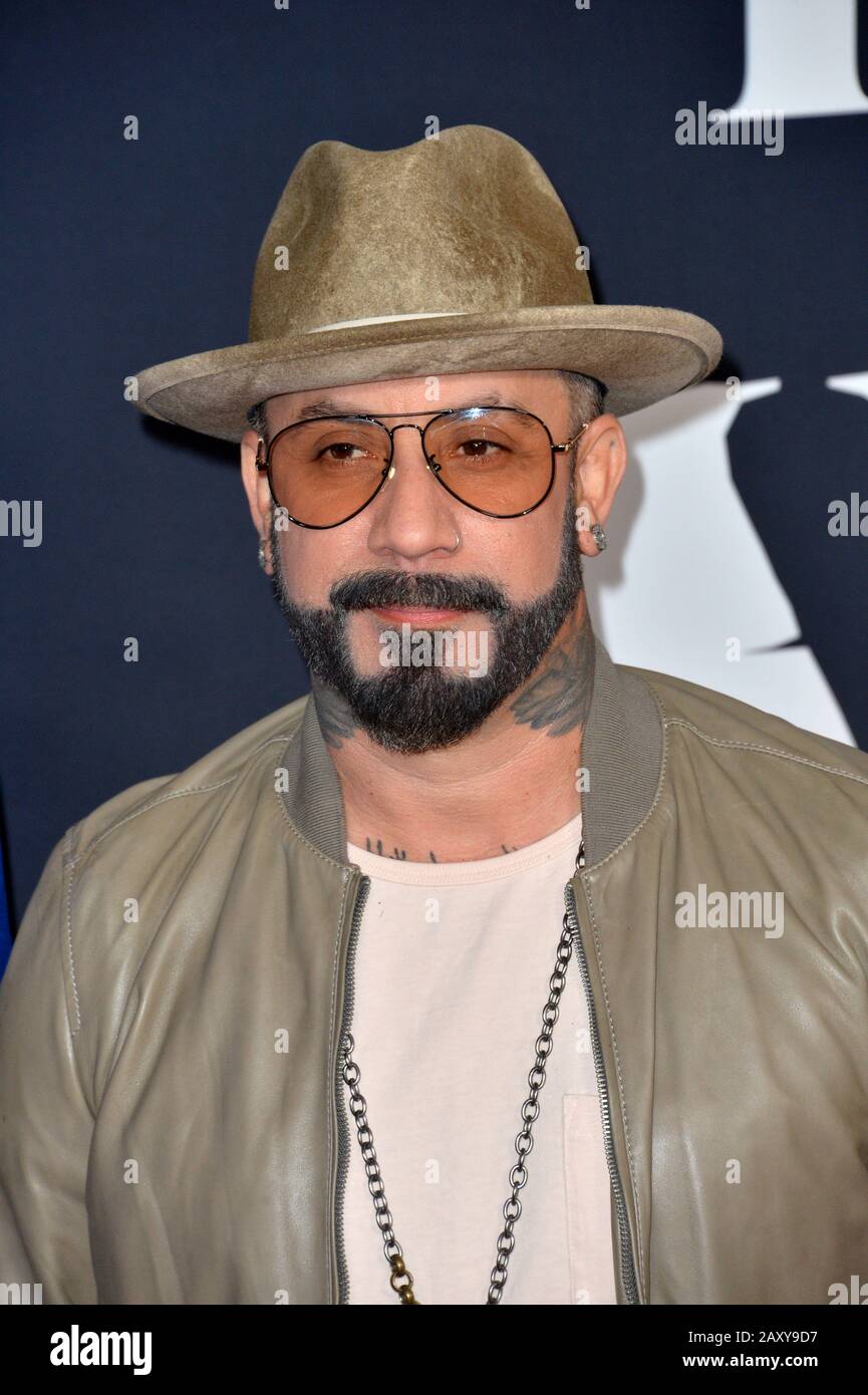 Los Angeles, USA. 13th Feb, 2020. LOS ANGELES, CA: 13, 2020: AJ McLean ...