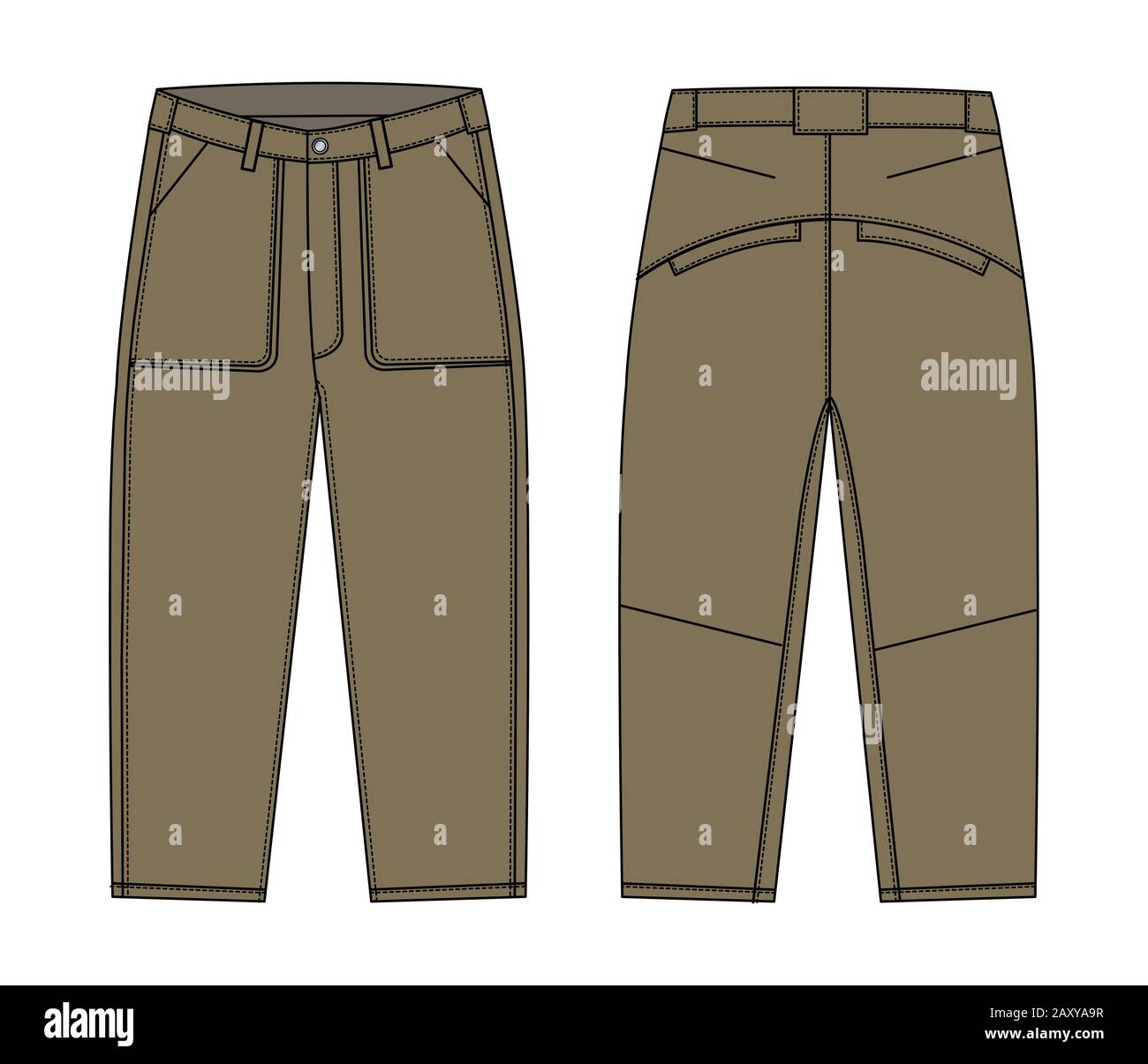 Cargo pants vector vectors hi-res stock photography and images - Alamy