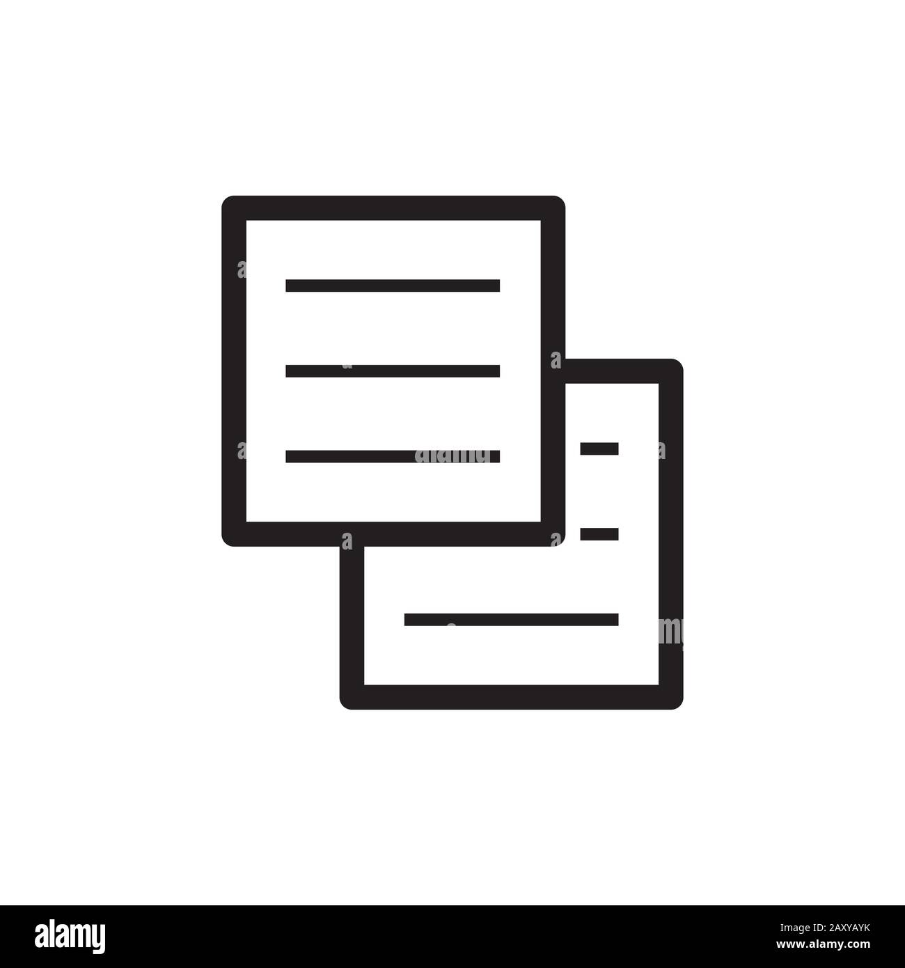 Documents icon simple element Cut Out Stock Images & Pictures - Alamy
