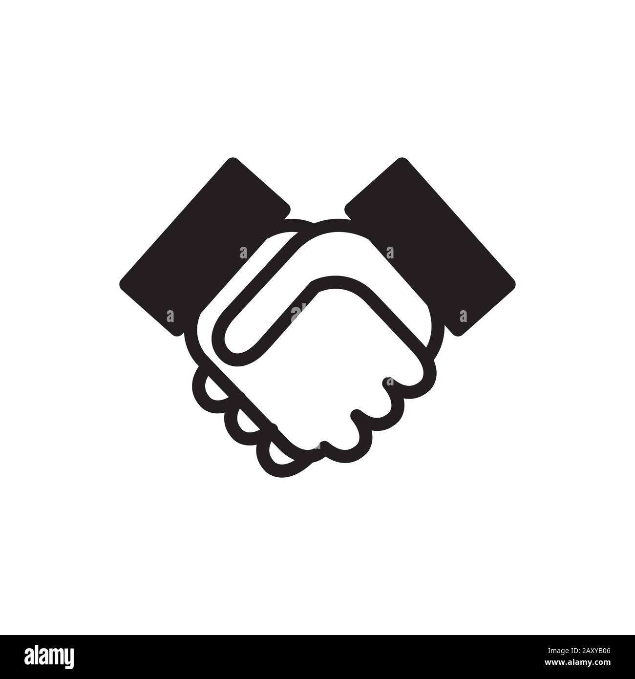 handshake vector icon illustration Stock Vector Image & Art - Alamy
