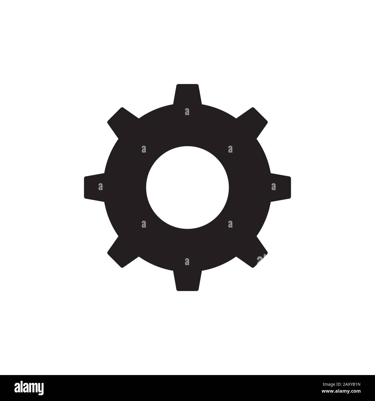 Vector gears icon hi-res stock photography and images - Alamy