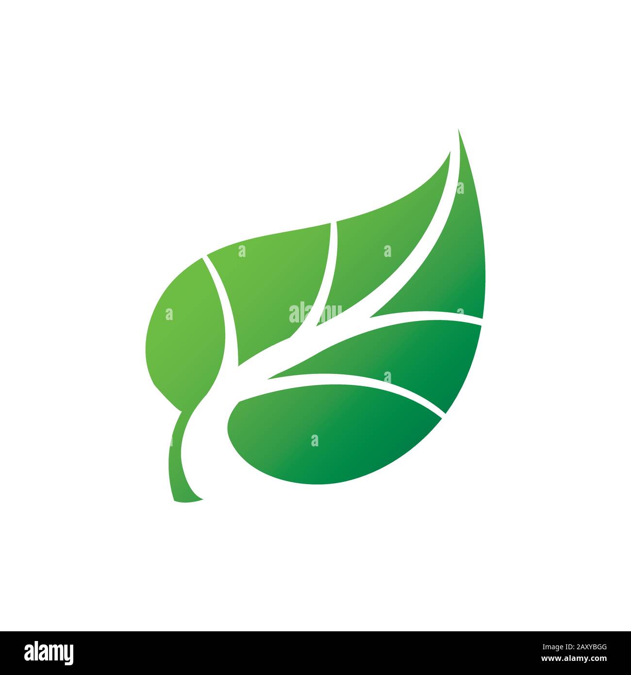 leaf motif icon illustration (nature, green, eco Stock Vector Image ...