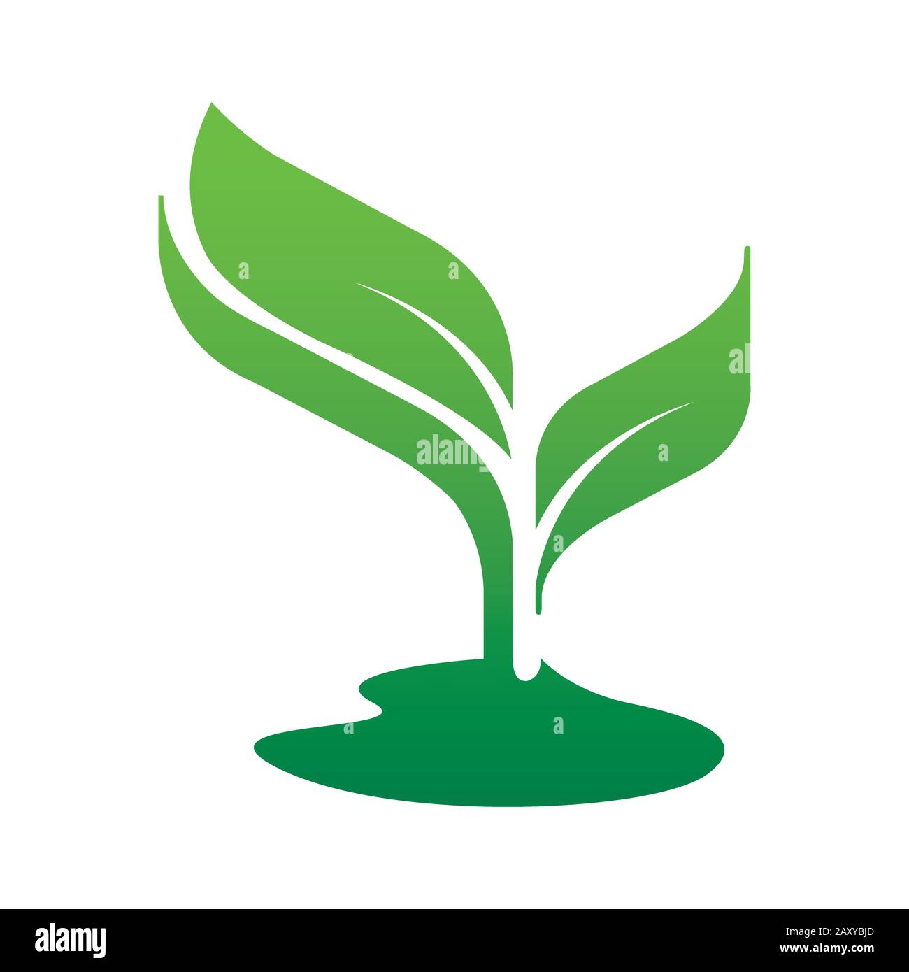 leaf motif icon illustration (nature, green, eco Stock Vector Image ...