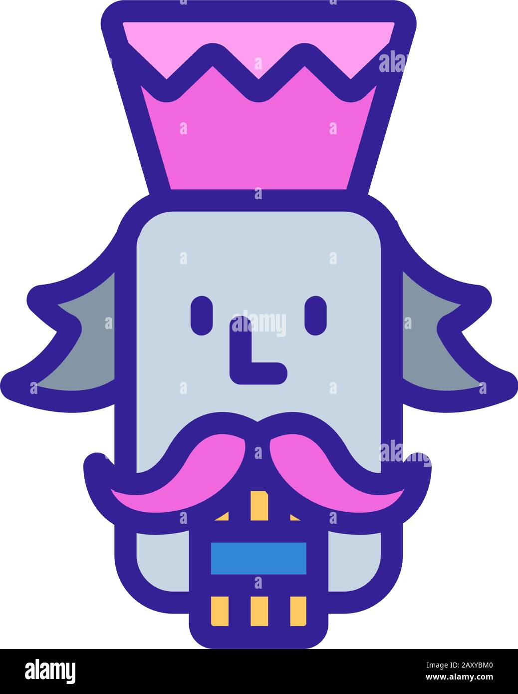 nutcracker Icon vector. Isolated contour symbol illustration Stock ...