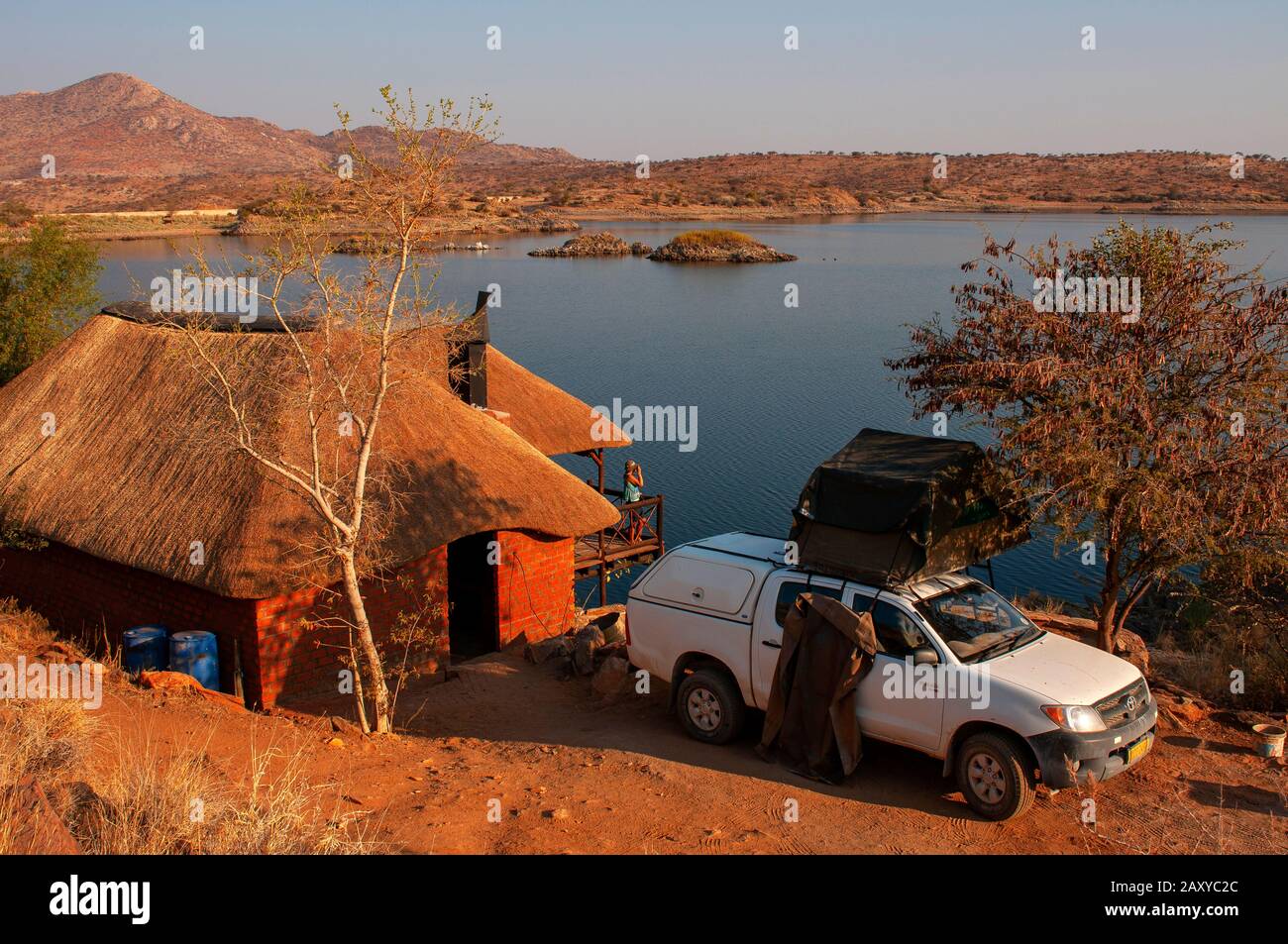Lake Oanob camping structure with a private balcony with nice lake view ...