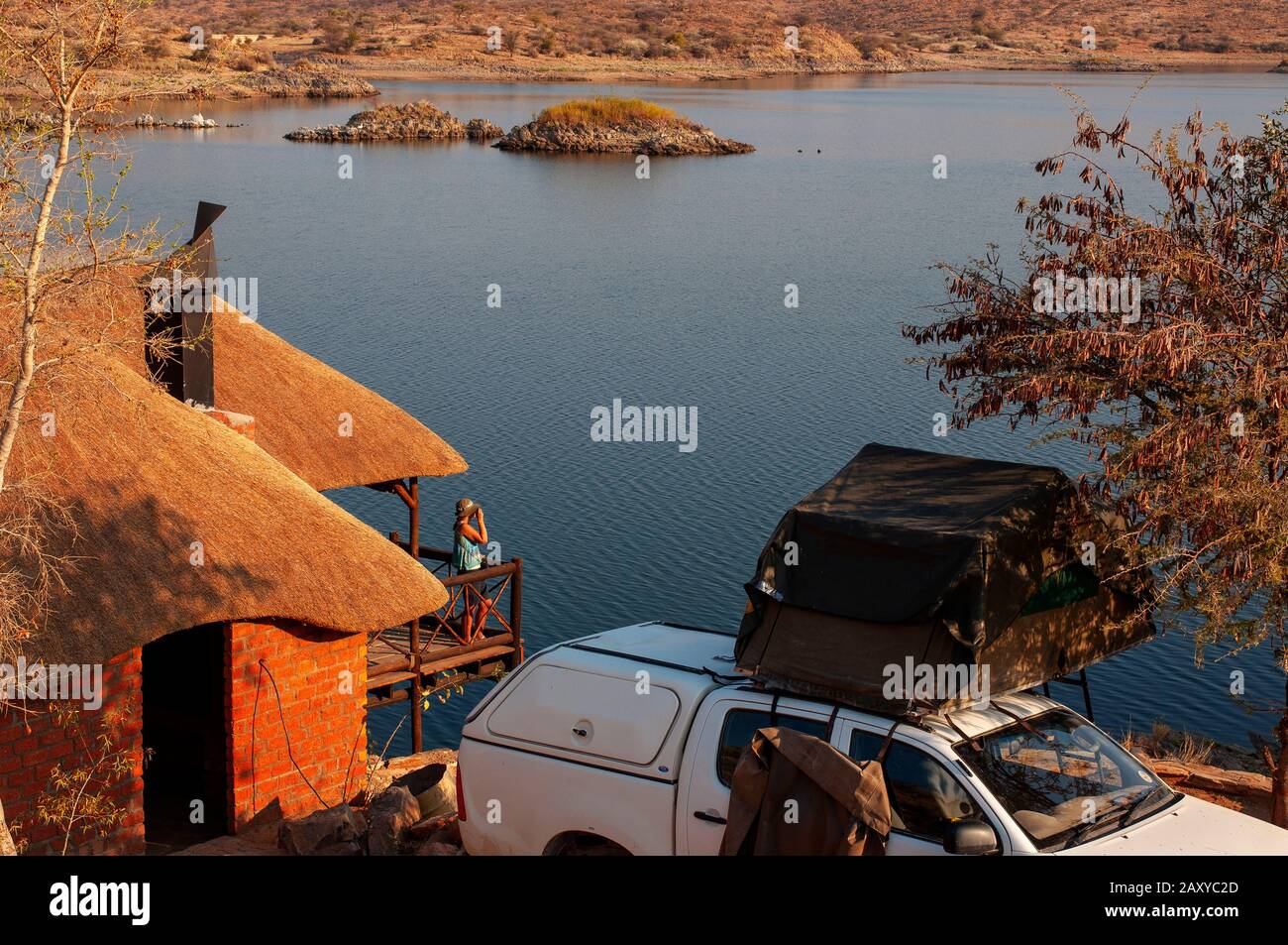 Lake Oanob camping structure with a private balcony with nice lake view ...