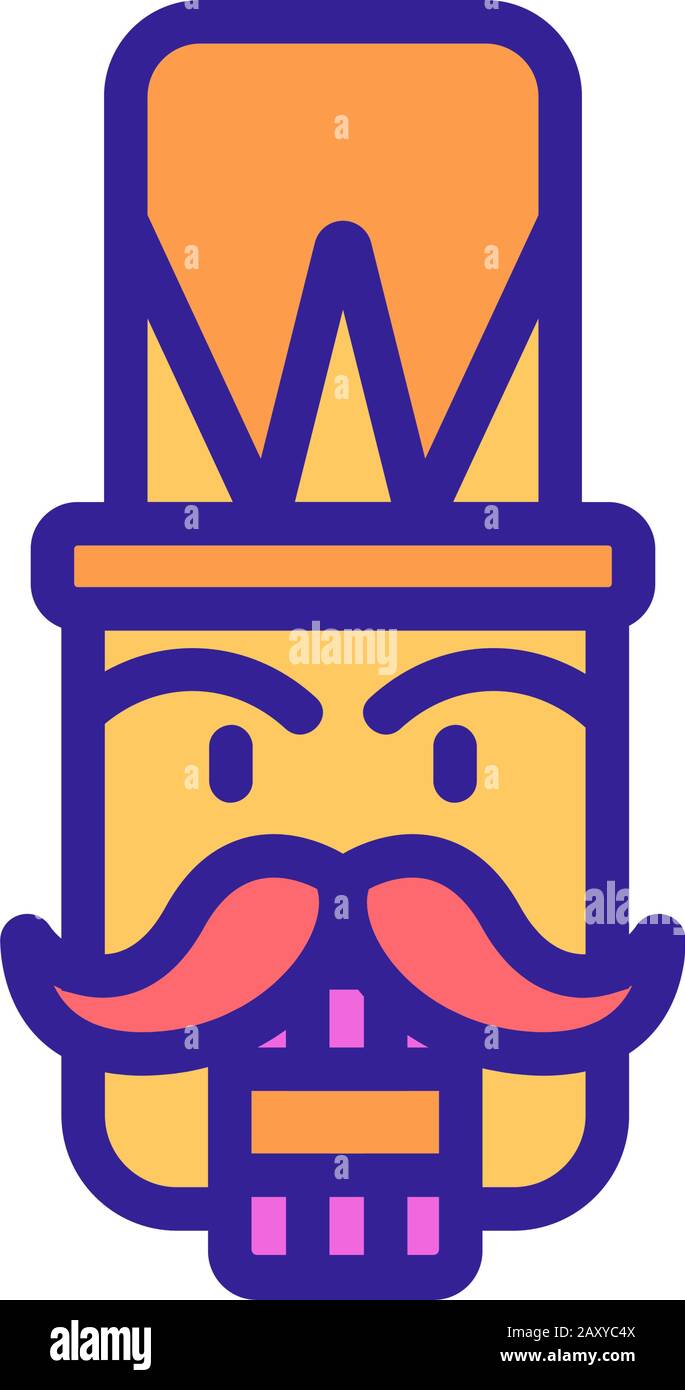 nutcracker Icon vector. Isolated contour symbol illustration Stock ...