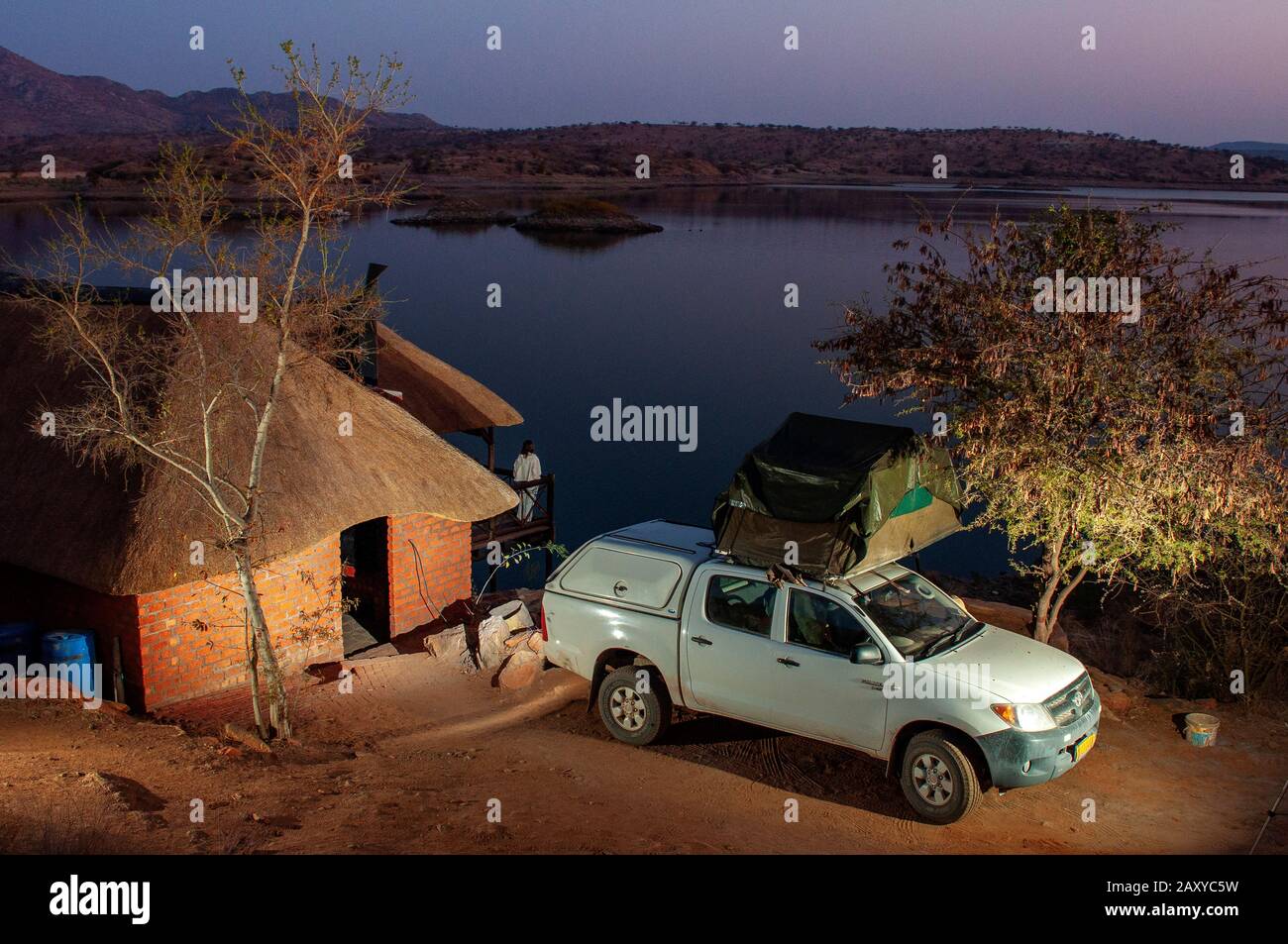 Lake Oanob camping structure with a private balcony with nice lake view ...