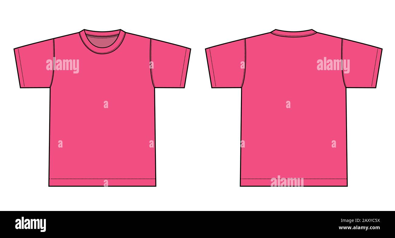 Short sleeve T-shirts vector template illustration Stock Vector Image ...