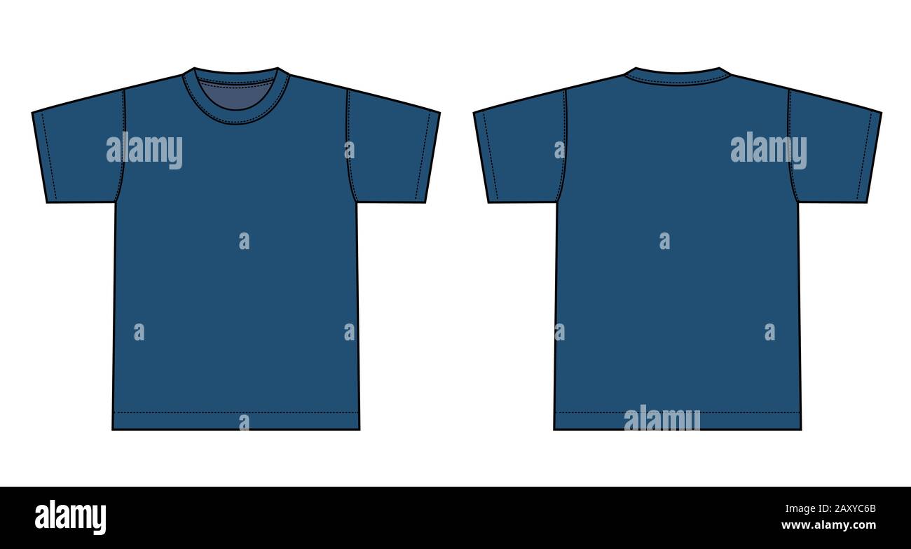 Short sleeve T-shirts vector template illustration Stock Vector Image ...