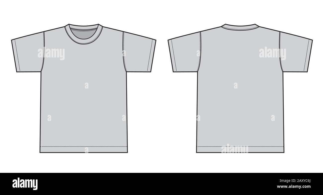 Short sleeve T-shirts vector template illustration Stock Vector Image ...