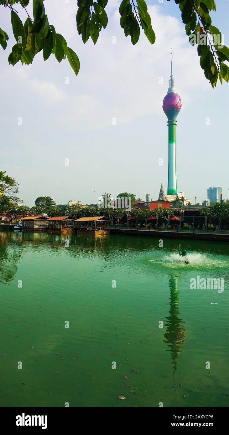 Lotus tower in the city Colombo. City landscape Stock Photo - Alamy