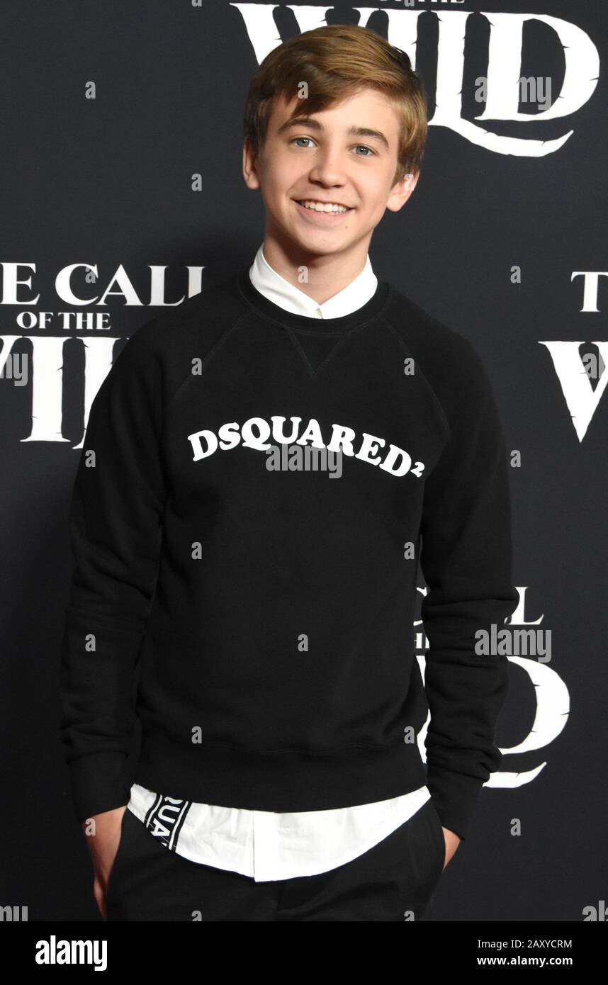 Hollywood, California, USA 13th February 2020 Actor Parker Bates ...