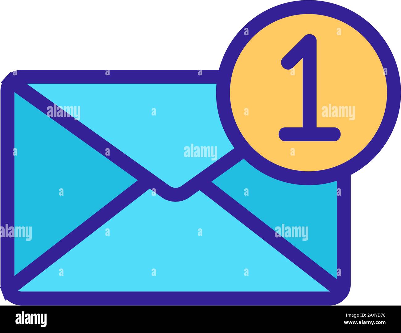 Notice event icon vector. Isolated contour symbol illustration Stock ...