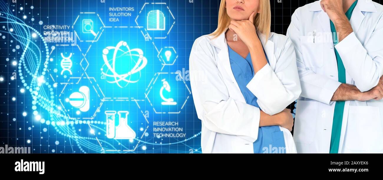 Medical Healthcare Research and Development Concept. Doctor in hospital ...