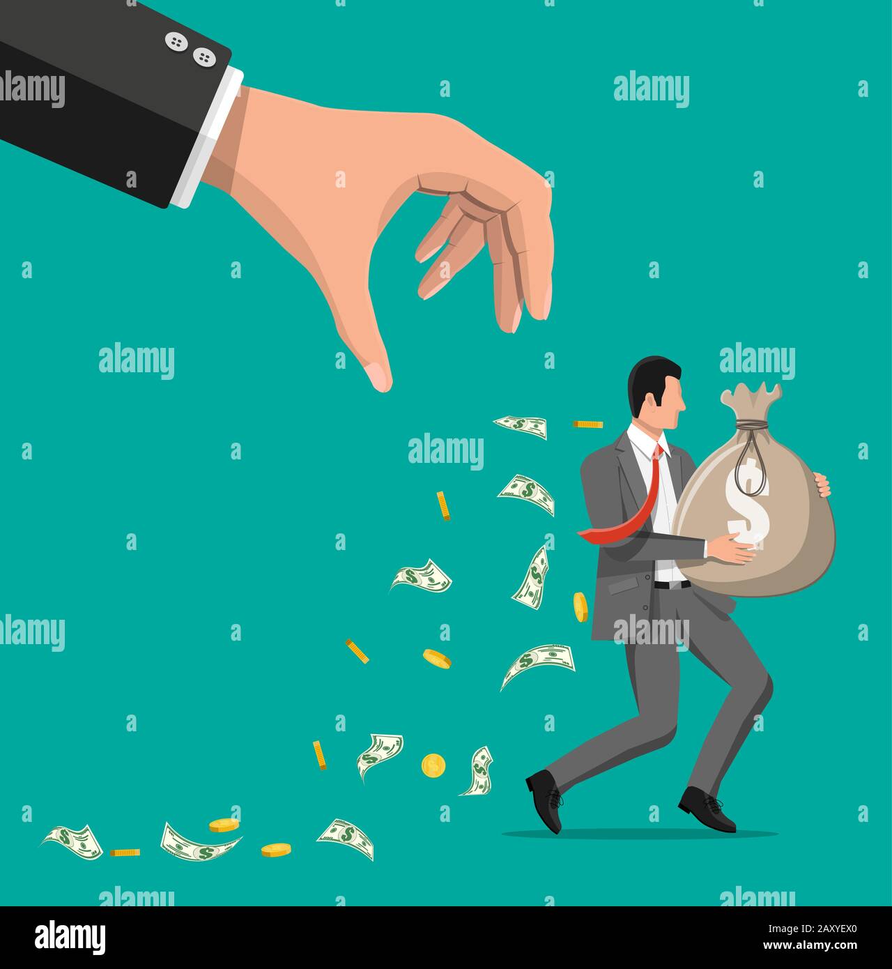 Flee bag Stock Vector Images - Alamy