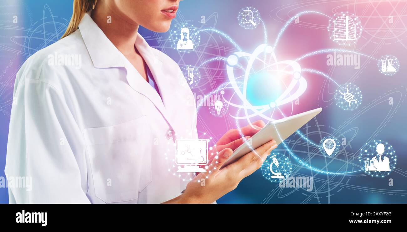 Medical Healthcare Research and Development Concept. Doctor in hospital ...