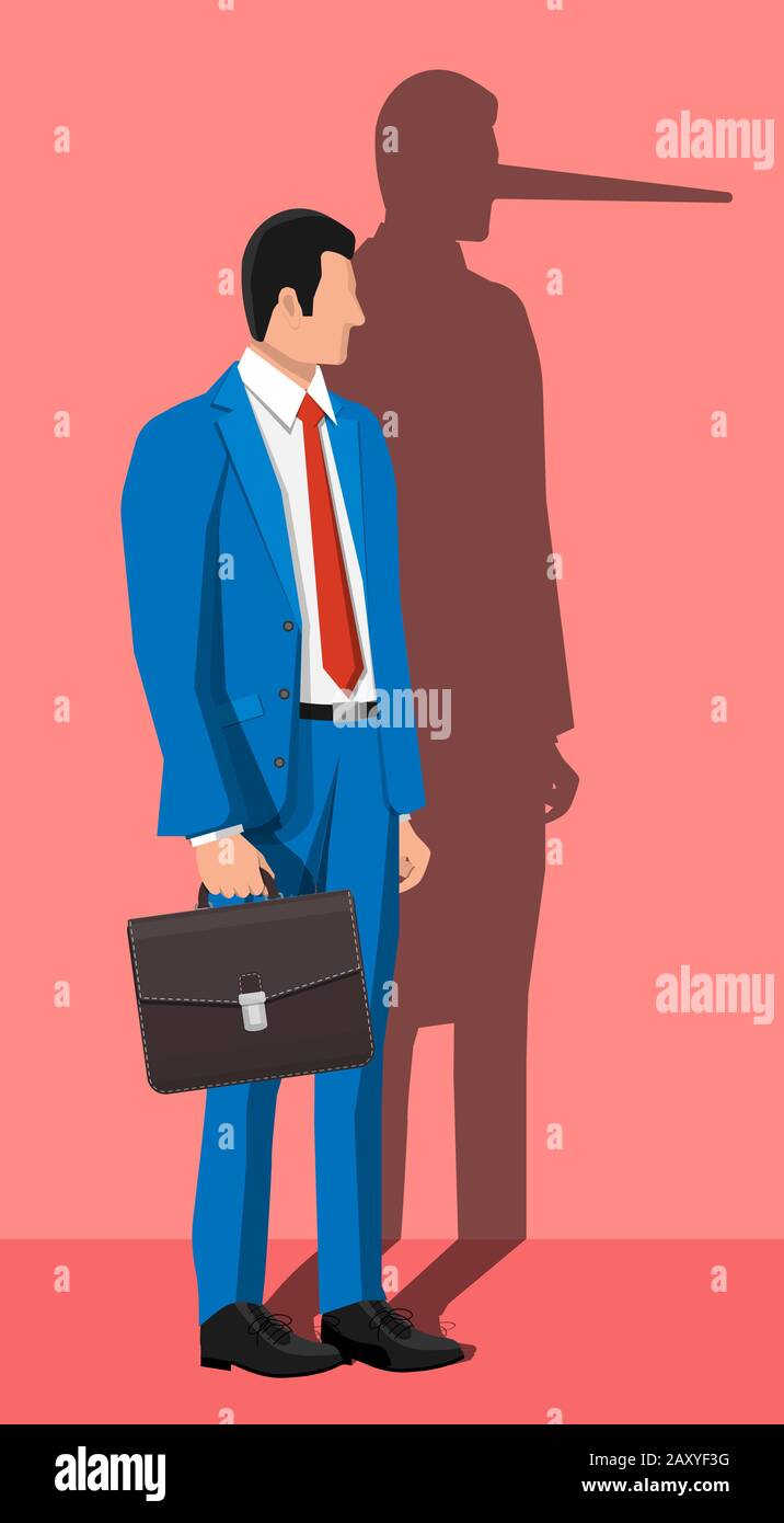 Long nose lie Stock Vector Images - Alamy