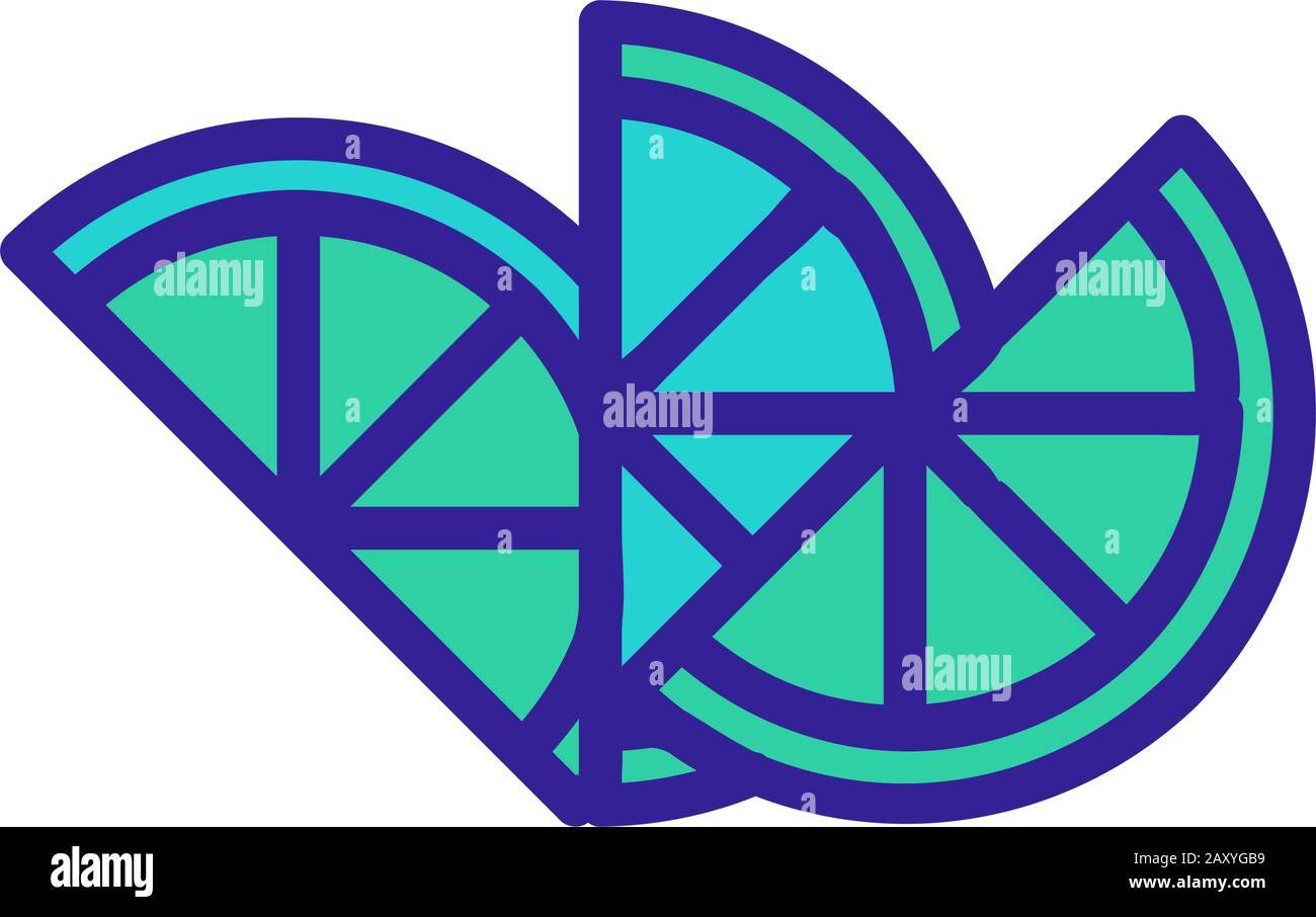 Lime icon vector. Isolated contour symbol illustration Stock Vector ...