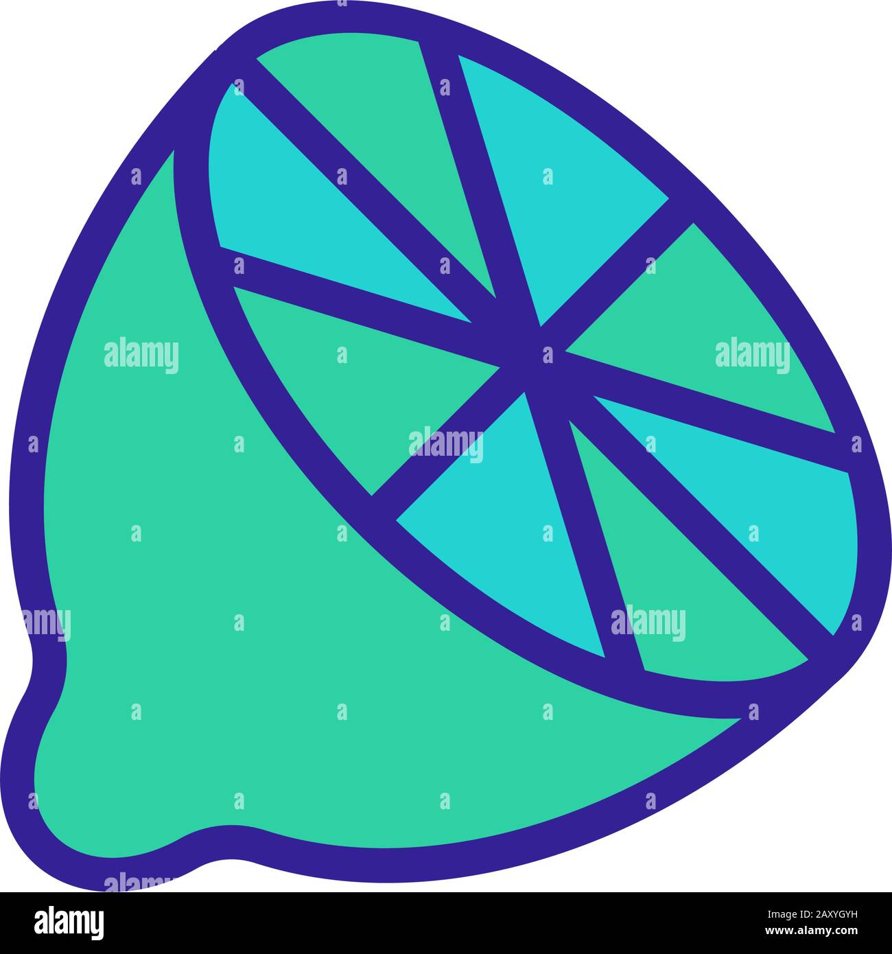 Lime icon vector. Isolated contour symbol illustration Stock Vector ...
