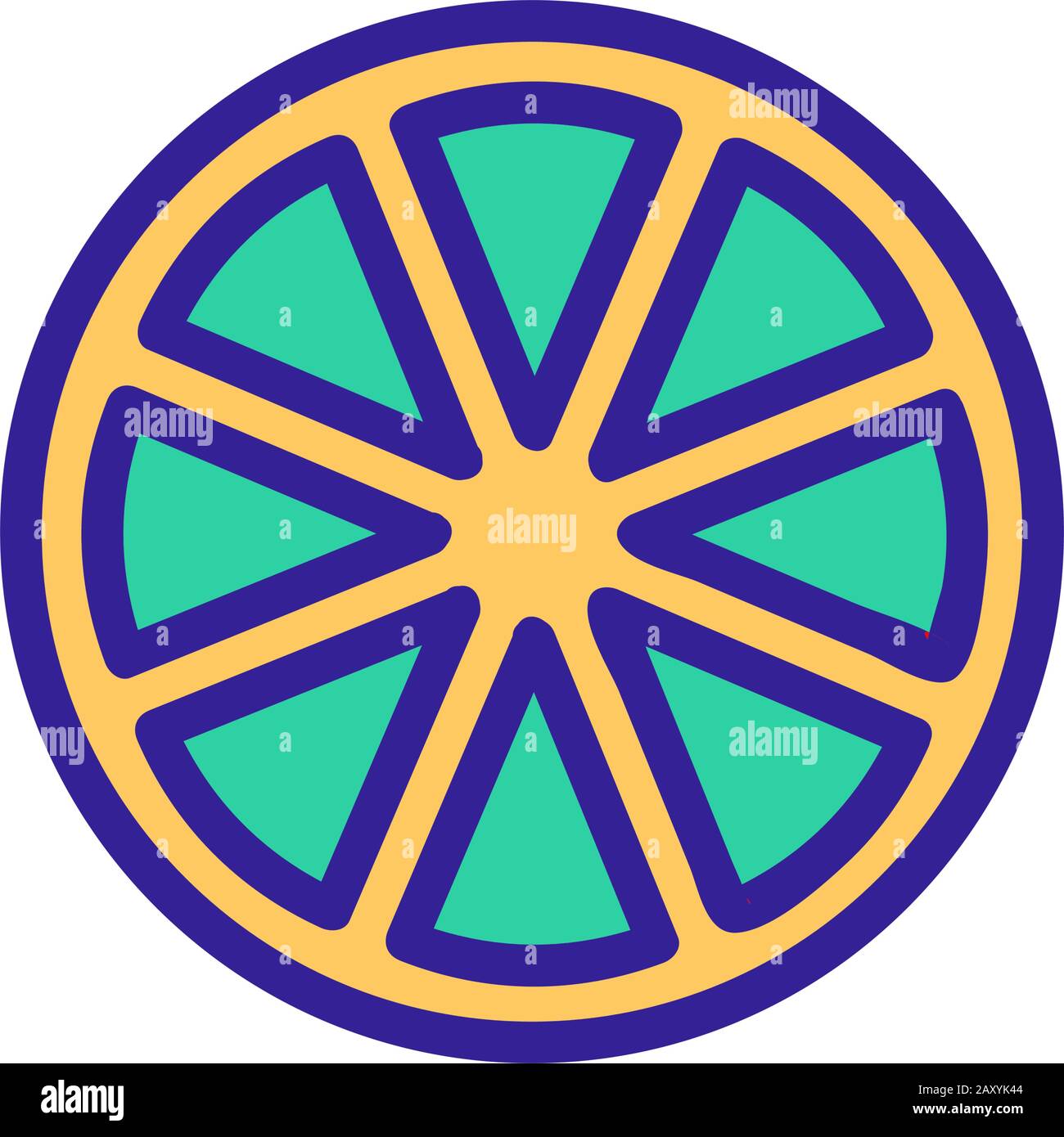 Lime icon vector. Isolated contour symbol illustration Stock Vector ...