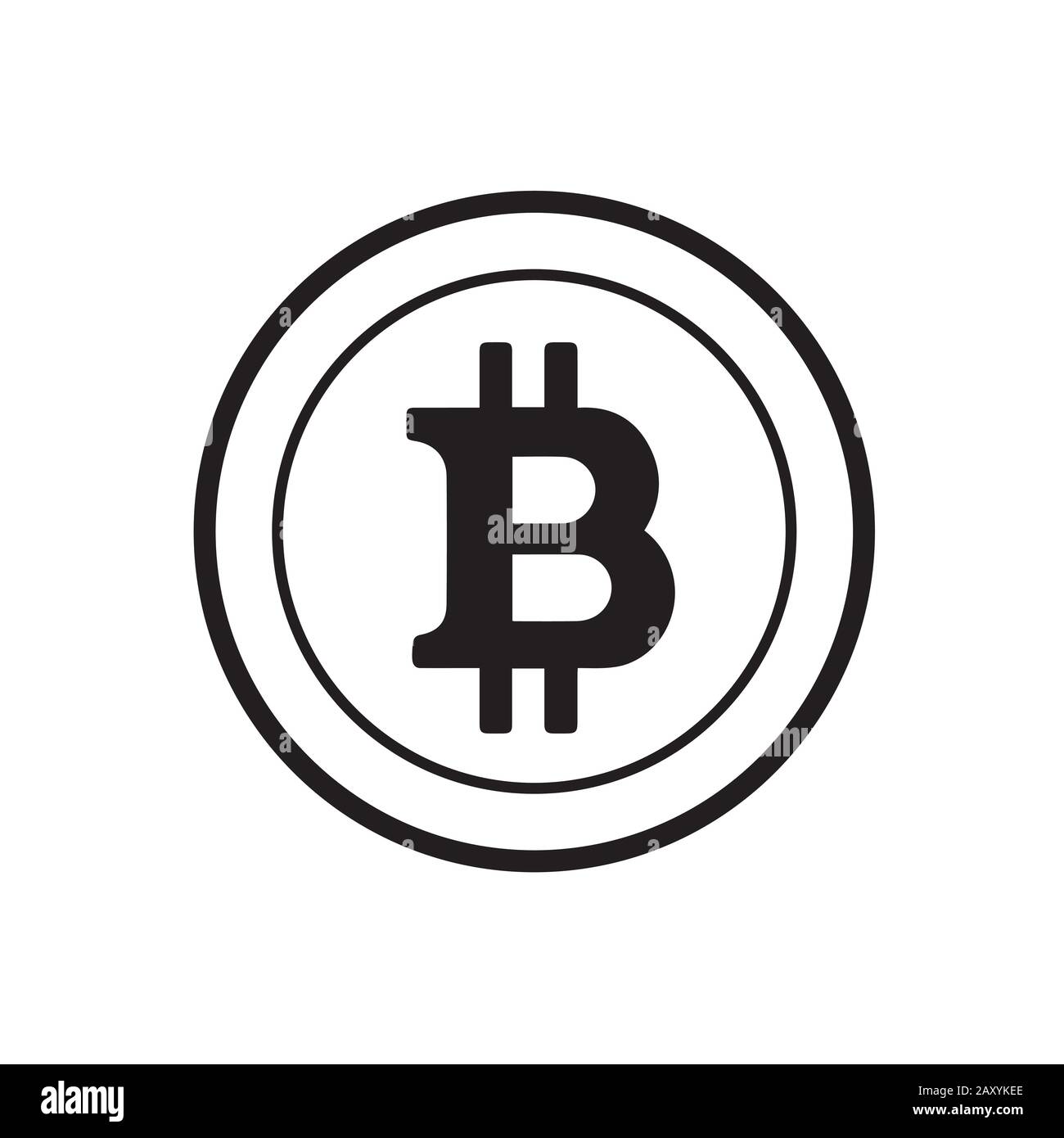 Cryptocurrency icon vector vectors hi-res stock photography and images ...