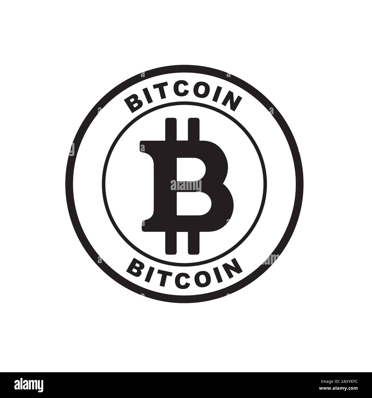 bitcoin vector icon illustration Stock Vector Image & Art - Alamy