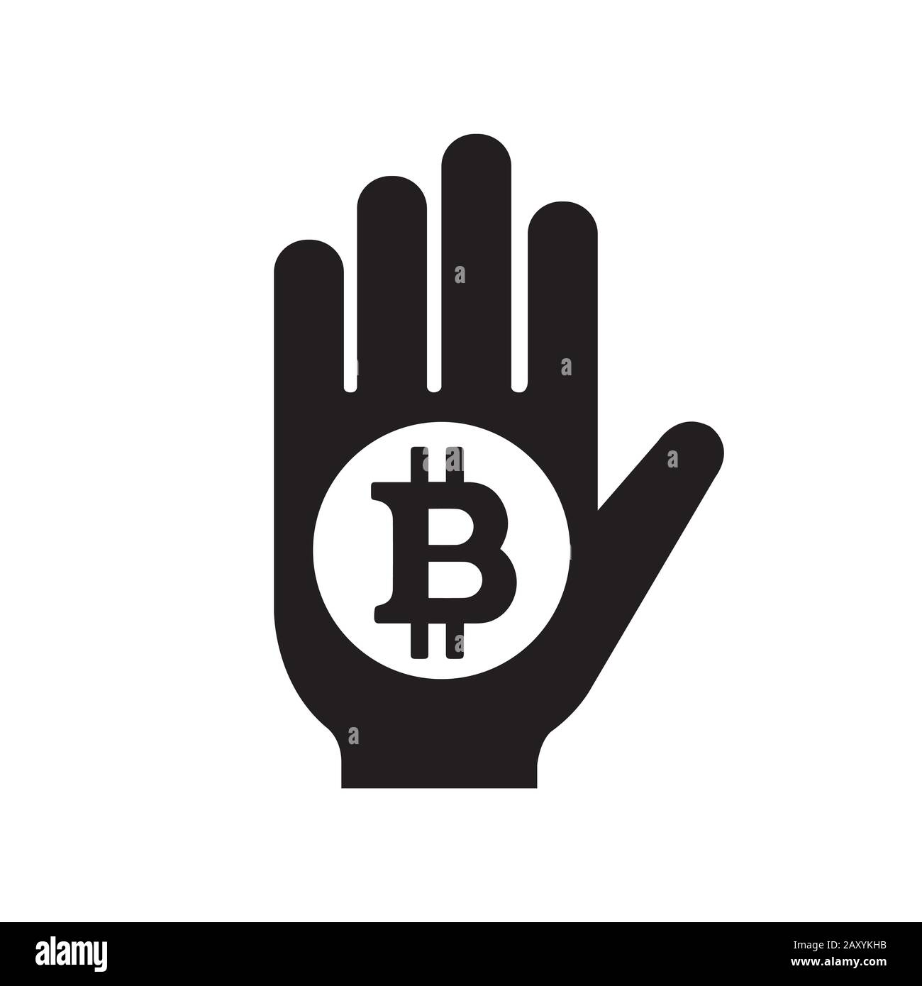 Cryptocurrency hand Stock Vector Images - Alamy