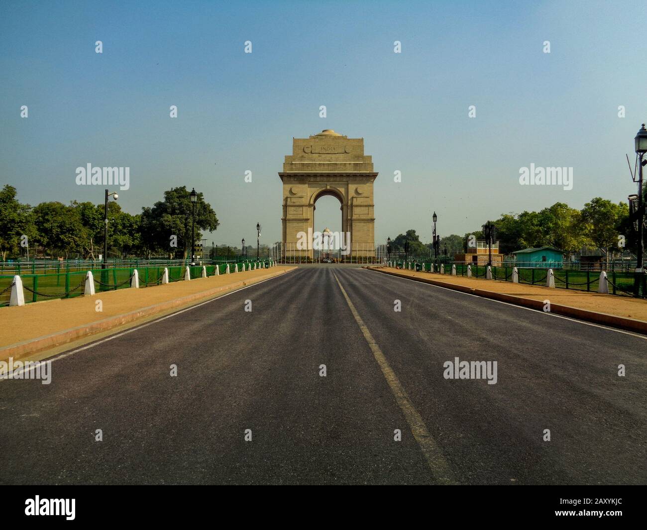 Front view India Gate New Delhi India Stock Photo - Alamy
