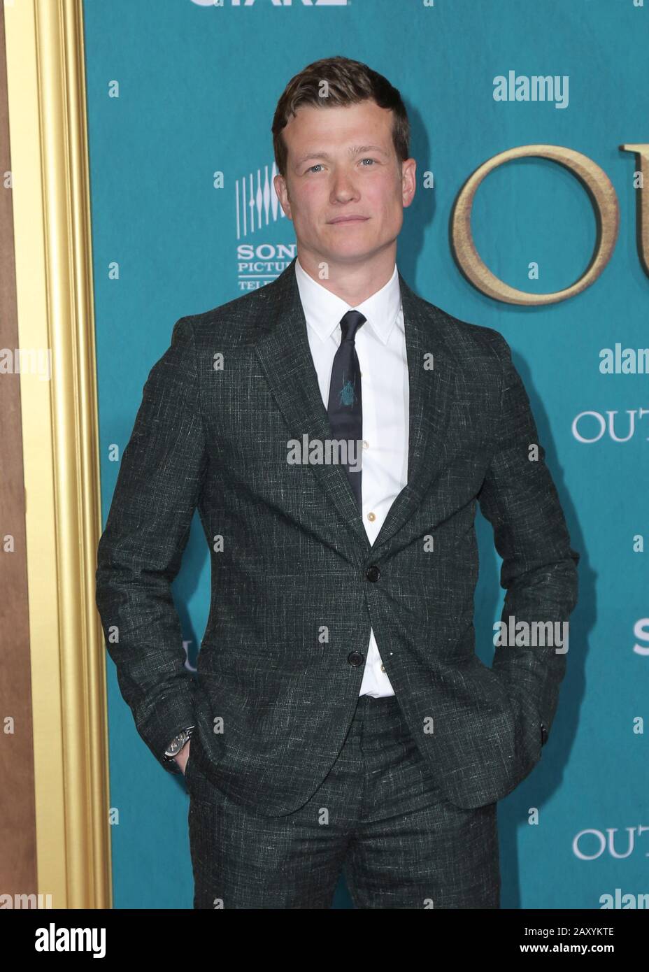 Hollywood, USA. 13th Feb, 2020. Ed Speleers walking the red carpet at ...